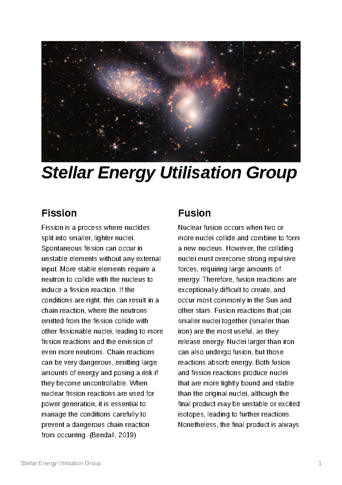 Stellar Utilisation - Modern physics notes - Stellar Energy Utilisation ...