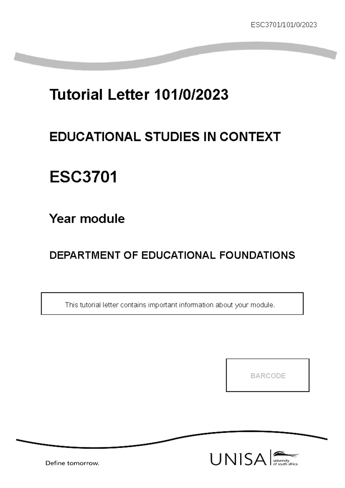 101 2023 0 b - It's exciting notes made easy - ESC3701/101/0/ Tutorial ...