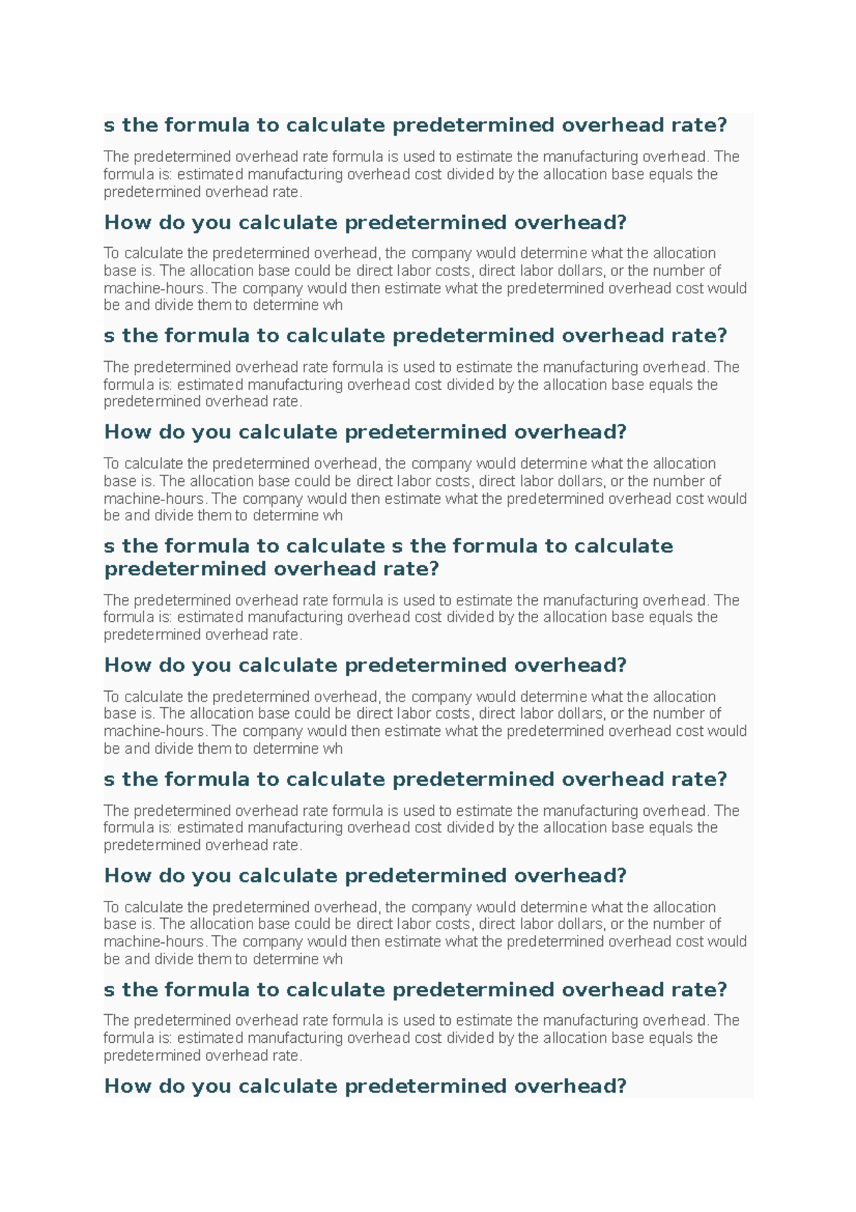 Document 2 - asad - s the formula to calculate predetermined overhead ...