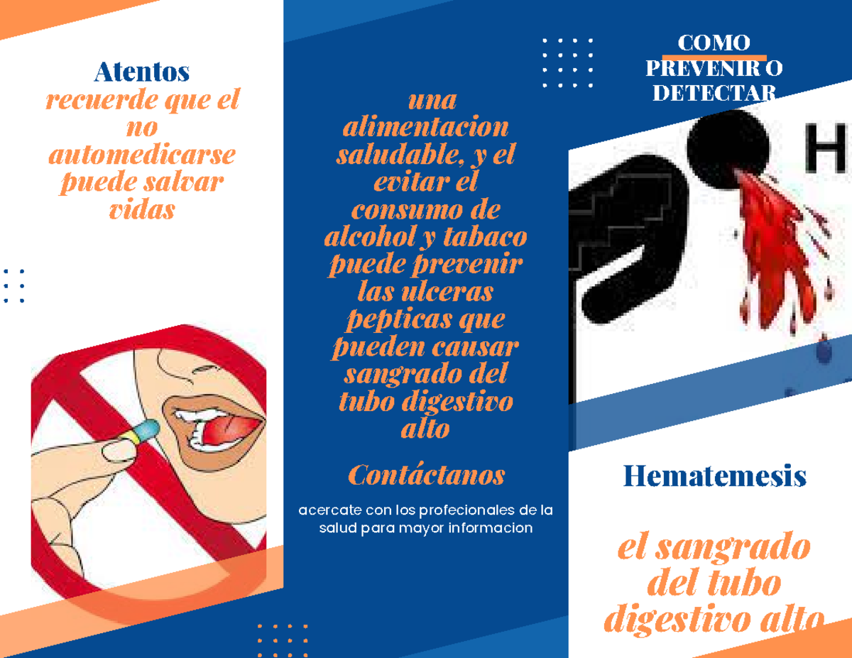 Hematemesis - COMO PREVENIR O DETECTAR Hematemesis Atentos el sangrado ...