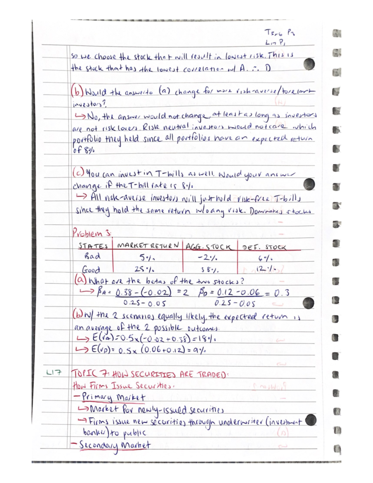 Lecture 17 Notes - Introduction to Investments - Studocu