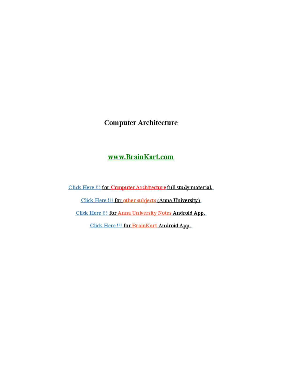 140 - CS8491, CS6303 Computer Architecture - 2 marks with answers ...