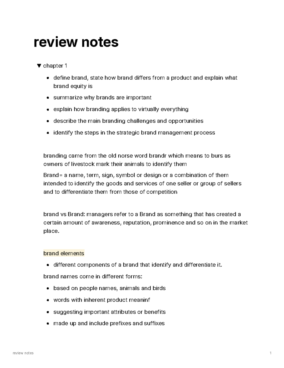 Mkt 510 review notes - Summary Innovations in Marketing - review notes ...