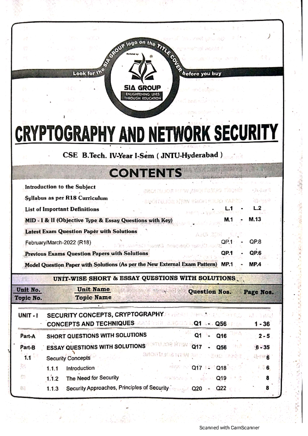 CNS Unit-1(sp) - It is very clear and easy to understand - Computer ...