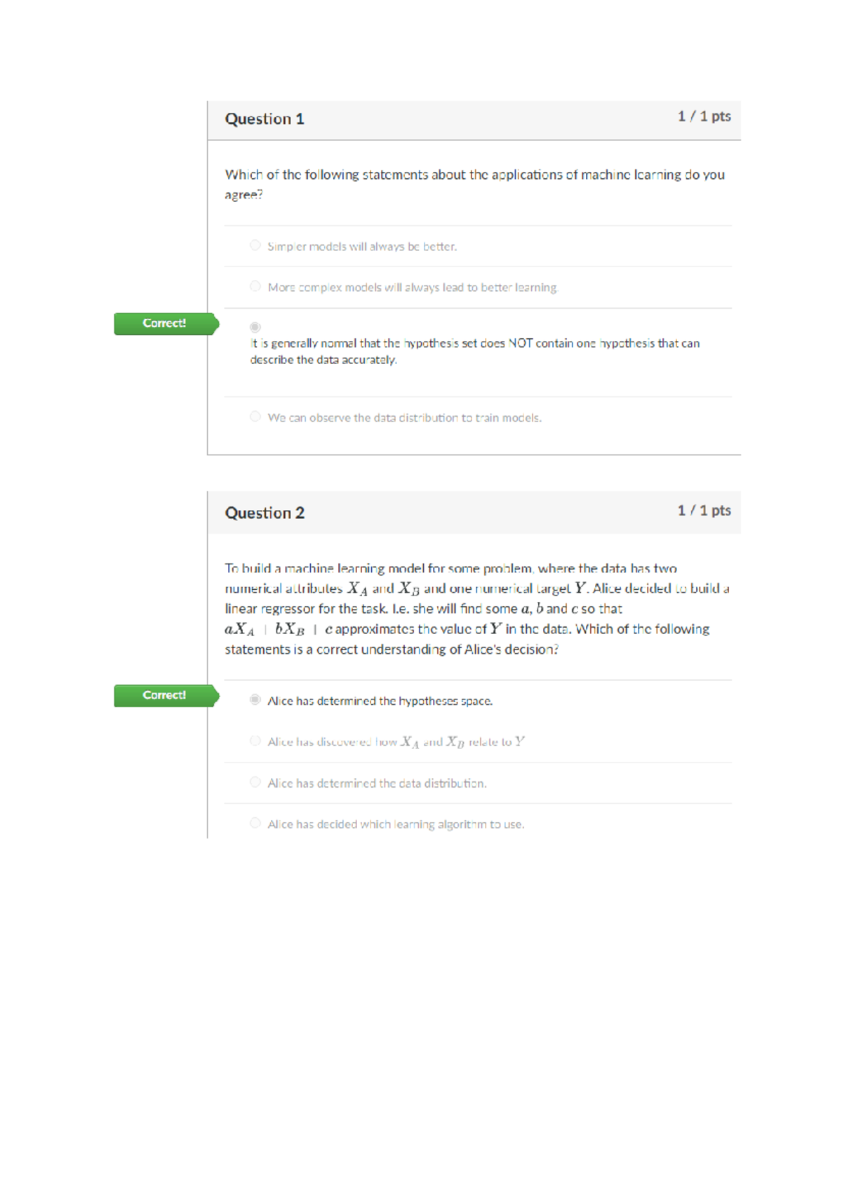 Quiz 2 - A1 Quiz 2 Advanced Data Analytics Algorithms University of Technology Sydney - Studocu