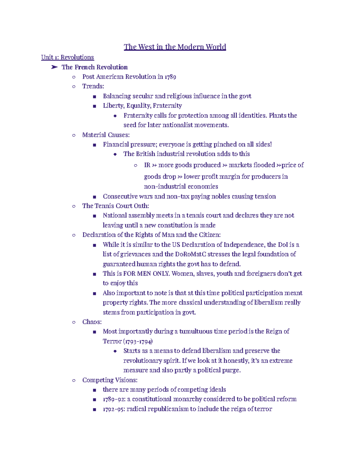 Great Trials in Western History Final Review Pt. 1 - The West in the ...