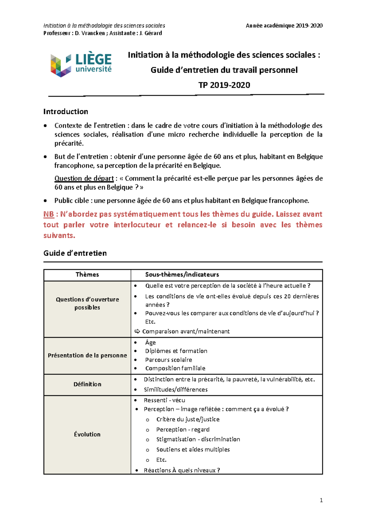 Guide d'entretien-TP 2019-2020 - Initiation à la méthodologie des ...