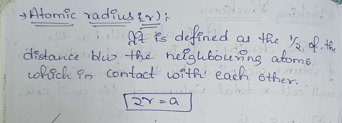 Atomic-Radius - Chemistry atomic radius notes ! - Chemistry SL - Atomic ...