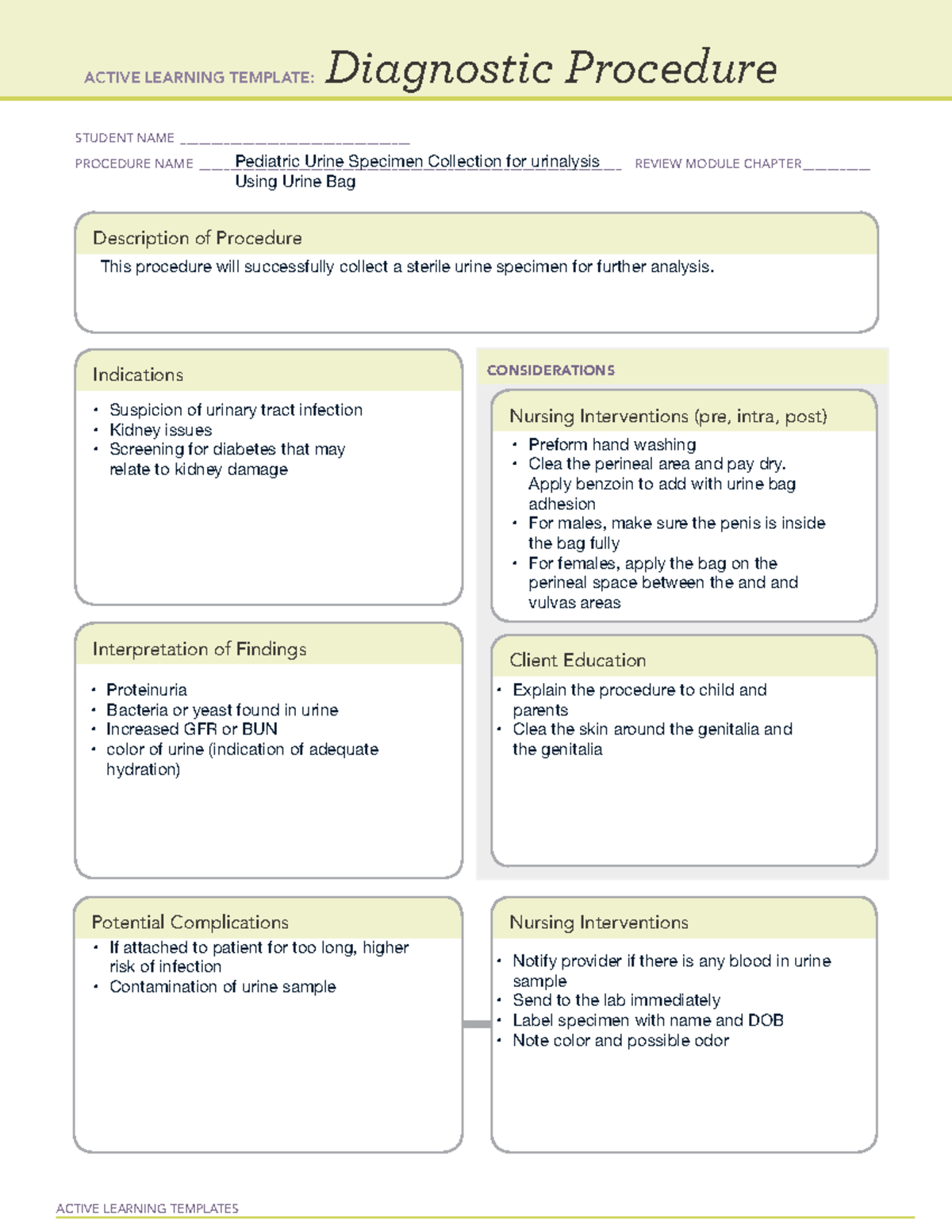 Pediatric Urine Specimen Collection for urinalysis Using Urine Bag ...