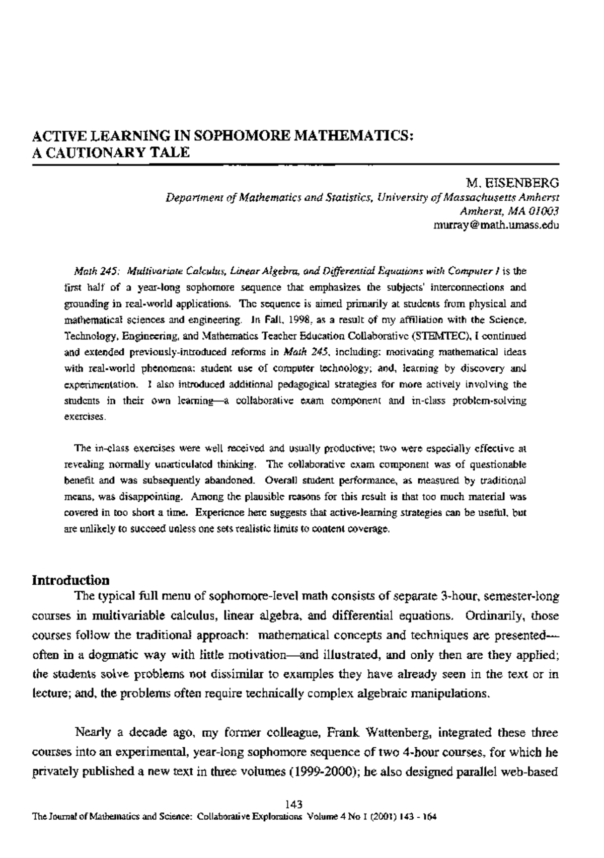 215487540 - Cours - ####### ACTIVE LEARNING IN SOPHOMORE MATHEMATICS ...