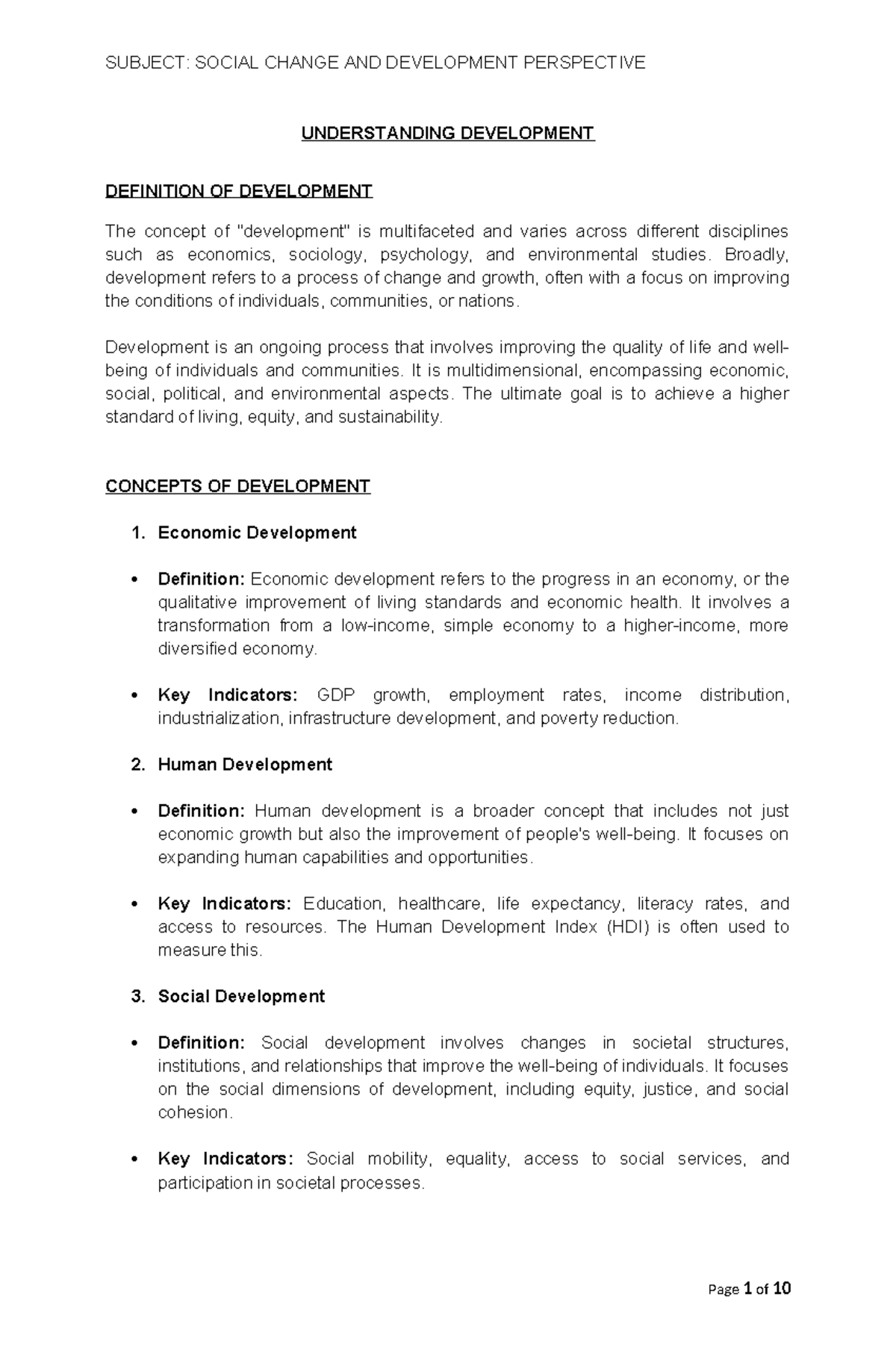 3- Understanding- Development - UNDERSTANDING DEVELOPMENT DEFINITION OF ...