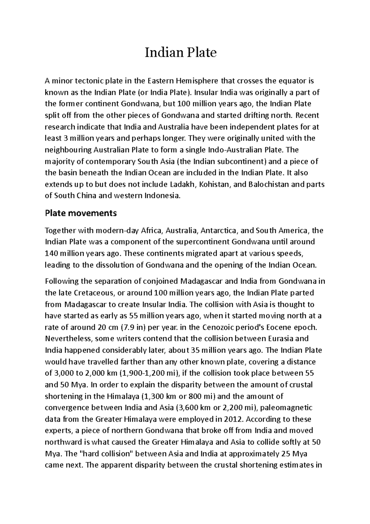 Indian Plate Ifah Indian Plate A Minor Tectonic Plate In The indian-plate-ifah-indian-plate-a-minor-tectonic-plate-in-the