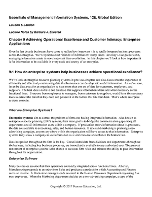chapter 1 Information Systems in Global Business Today - Management ...