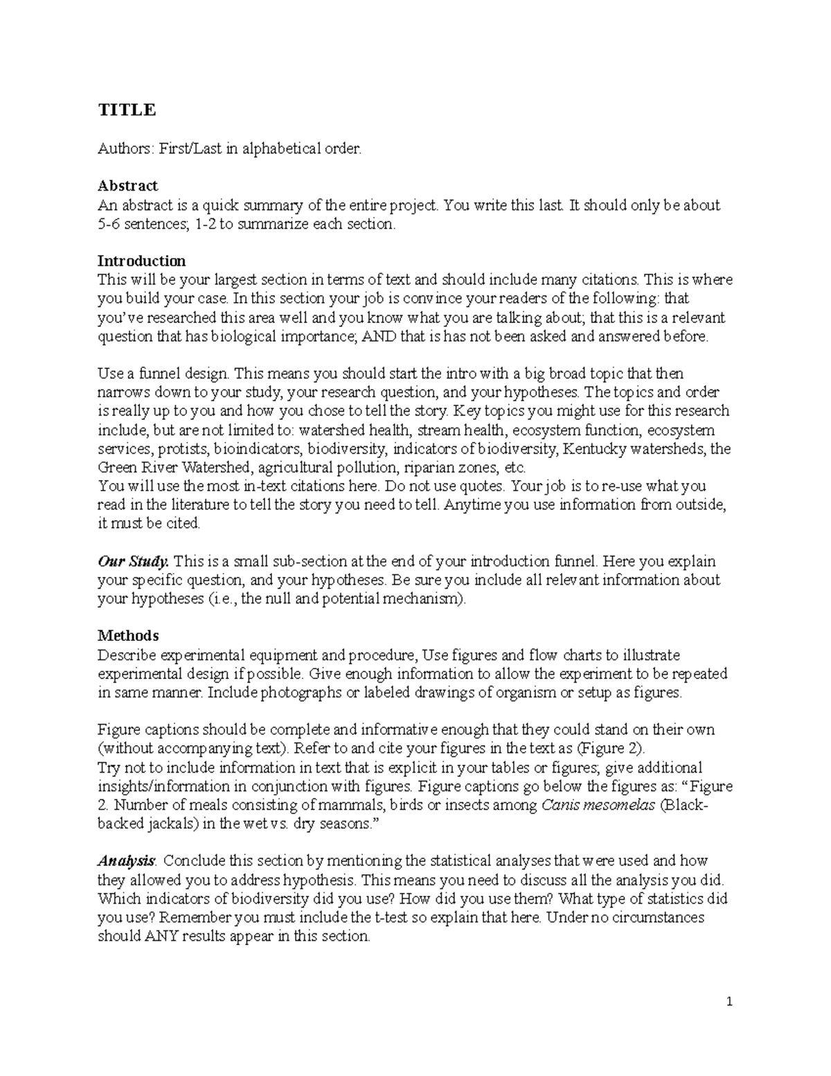 Biol123manuscripttemplate 2 - TITLE Authors: First/Last in alphabetical ...