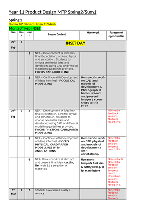 YEAR 10 GCSE DT NEA Exemplar - GCSE DESIGN AND TECHNOLOGY (8552) NEA ...