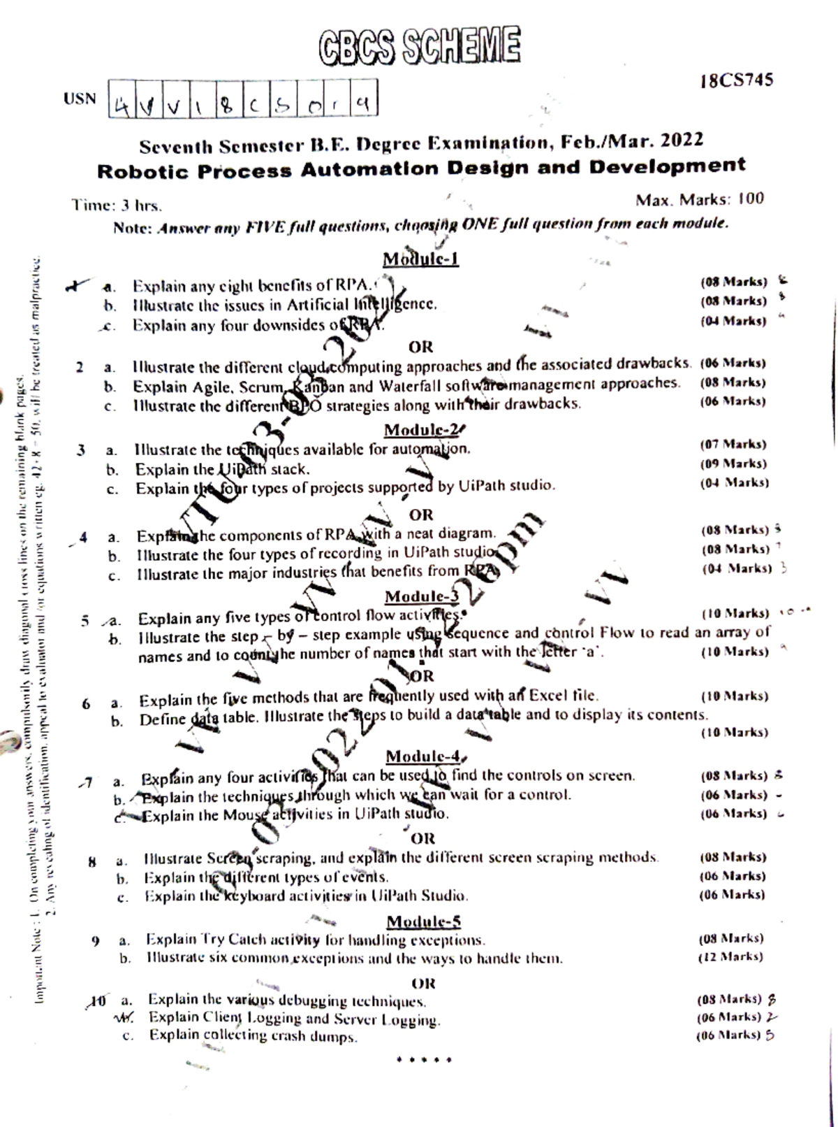 RPA QP Feb Mar 2022 - GEGS SCHEME 18CS USN Seventh Scmestcr B. Degree ...
