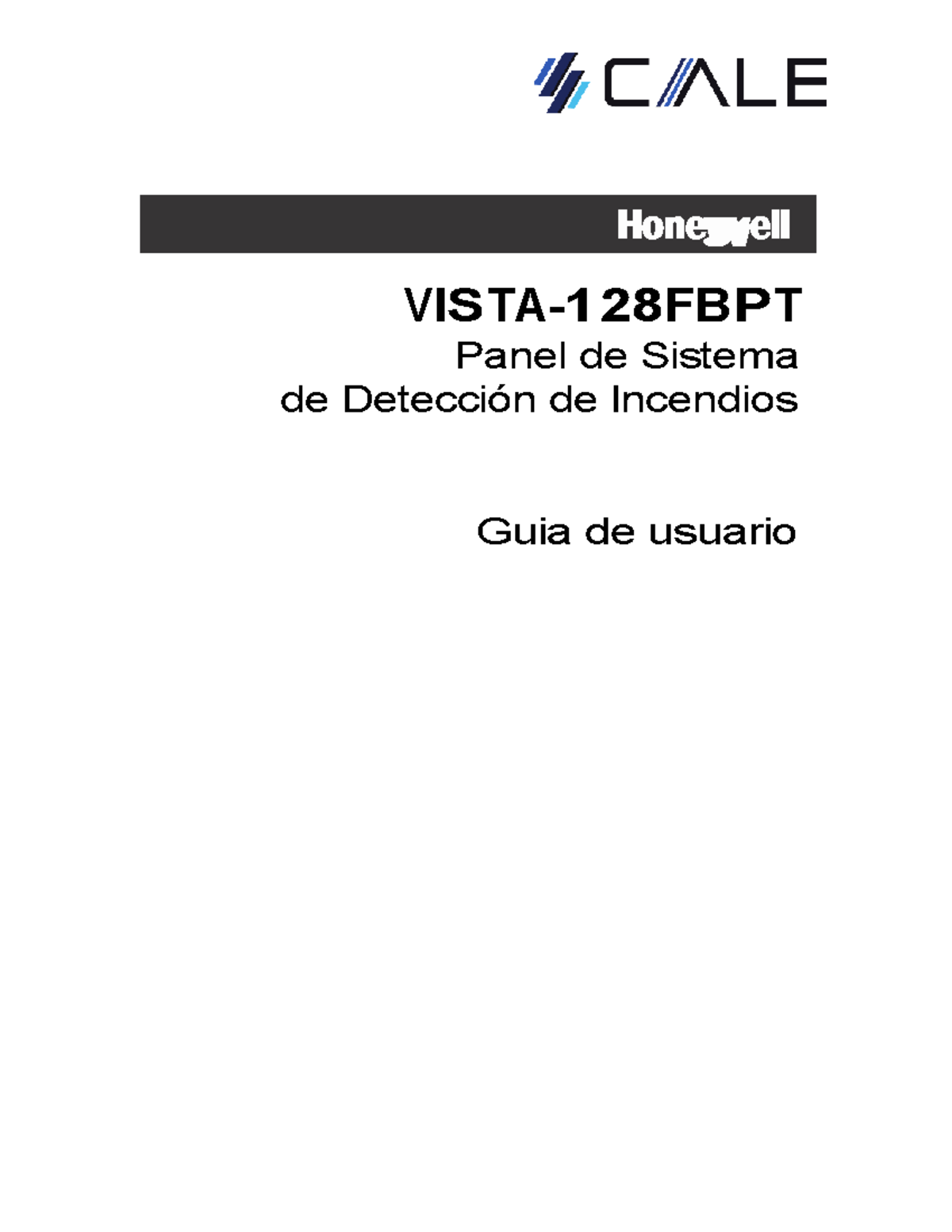 Manual Usuario Panel Vista 128FBPT - VISTA- 128 FBPT Panel de Sistema ...