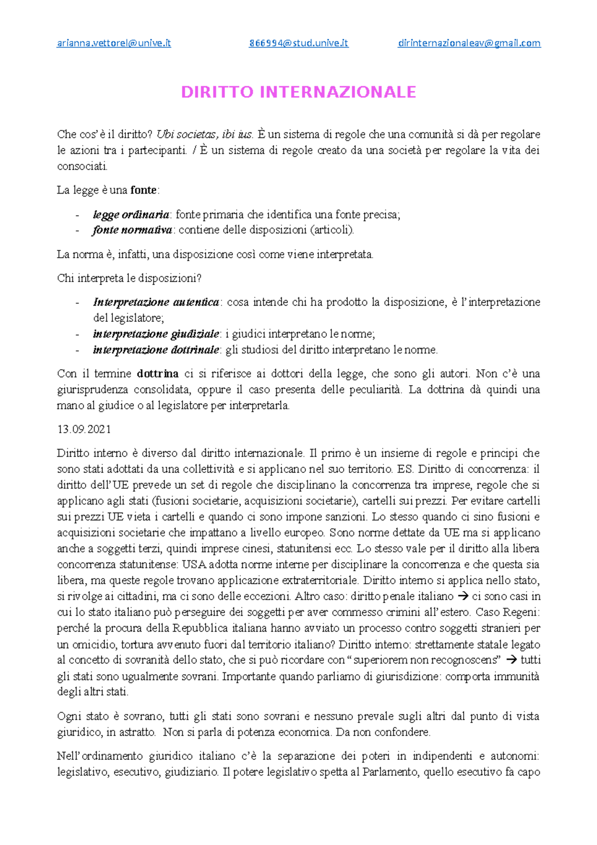Diritto internazionale - DIRITTO INTERNAZIONALE Che cos’è il diritto ...