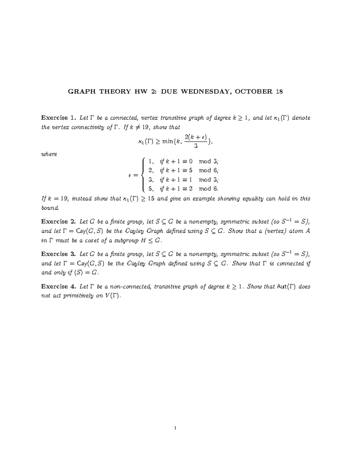 2017 Graph Theory - hw - Practice for math hw2 (2017) - GRAPH THEORY HW ...