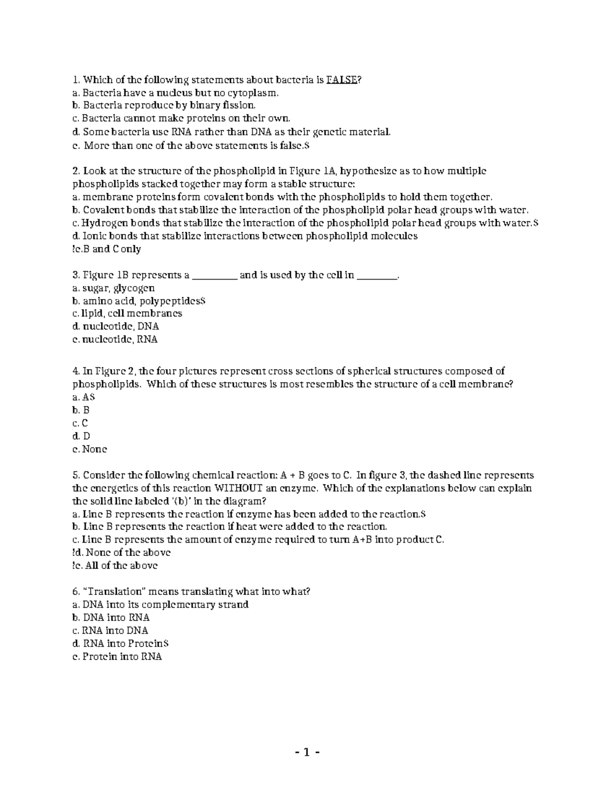 (1)Final Key - practice test 2015 key - Which of the following ...