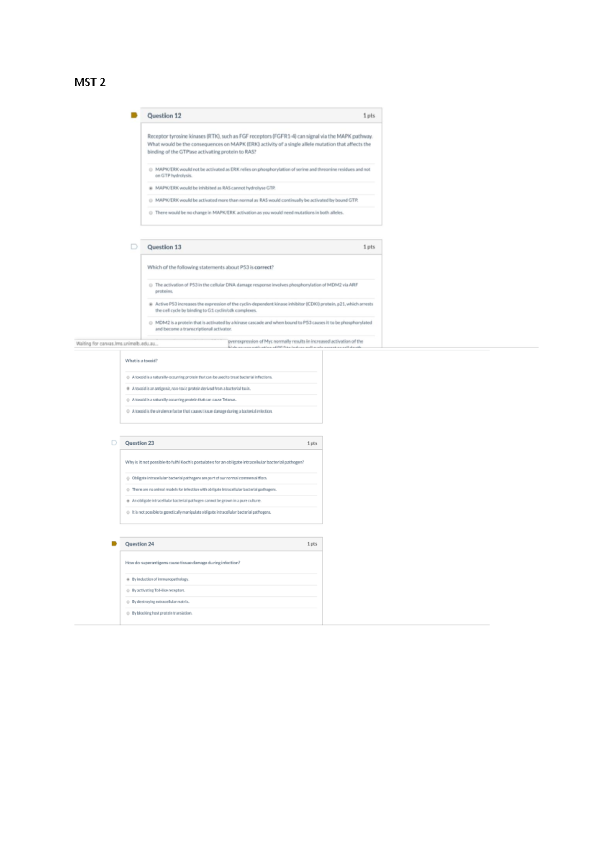 MST 2 2020 - MST 2 test and practise questions, answers for practise ...