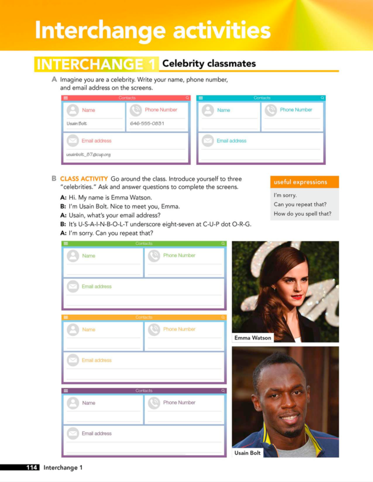Interchange Act 1-3 - ingles - Inglés Intermedio I - Studocu