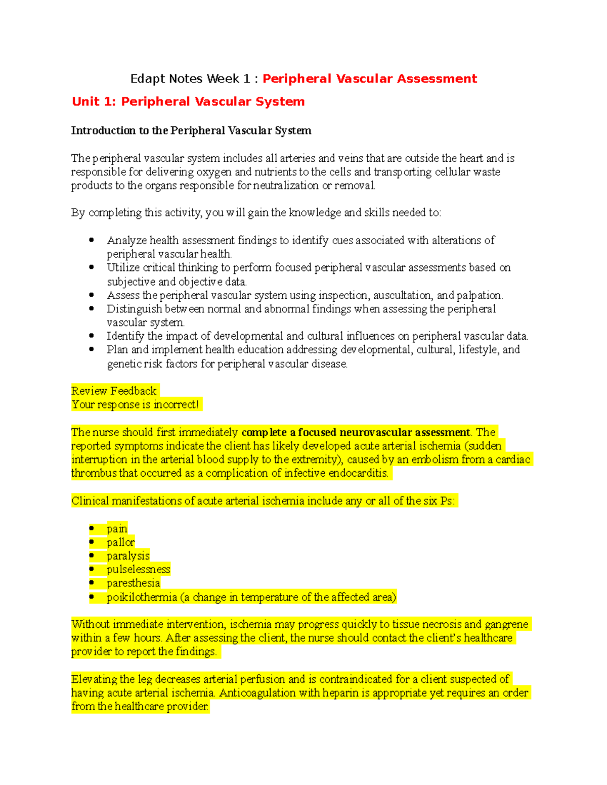 Edapt Notes Week 1 - By completing this activity, you will gain the ...