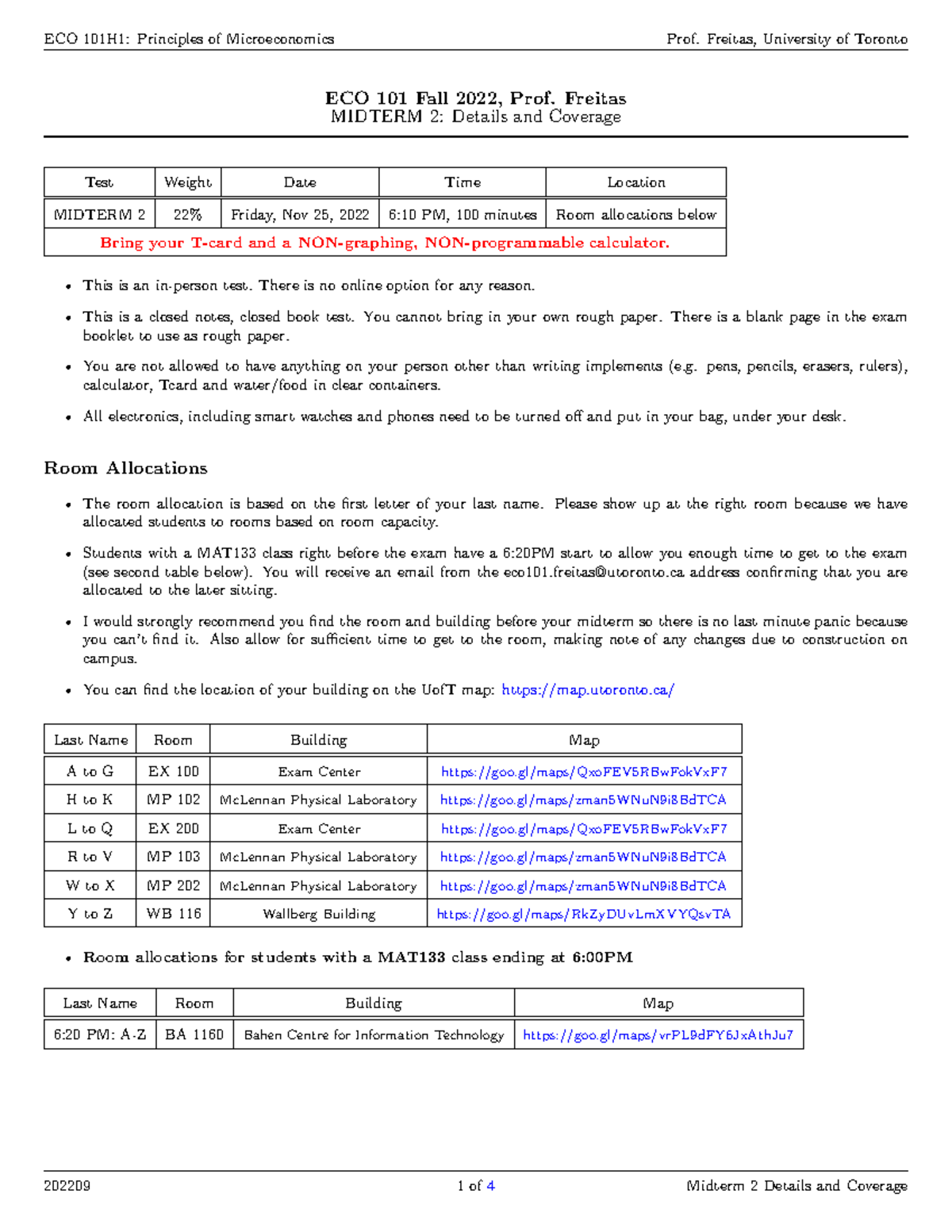 ECO101 Fall 2022 Midterm 2 Details and Coverage - ECO 101 Fall 2022 ...