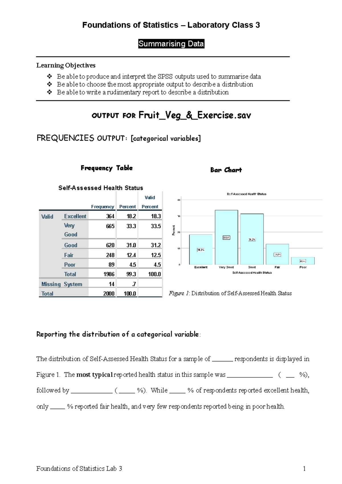STA10003 Week 3 Tutorial Handout - Foundations of Statistics ...