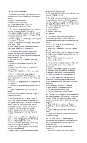 Nclex Question 3RD YEAR - NCLEX QUESTION 1. The nurse is caring for a ...