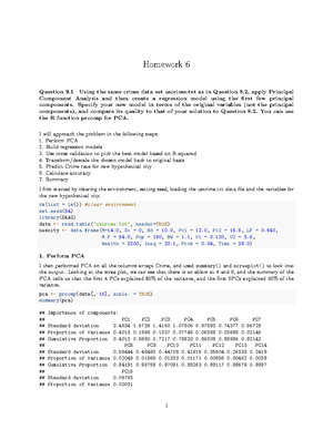 Homework 6 - dvsvs - Homework 6 Homework prompts shown in italics Question 9. Using the same ...