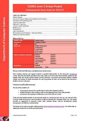 MG2610 Study Guide - Brunel Business School TABLE OF CONTENTS Page ...