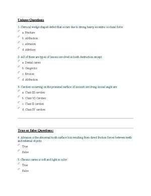 Tooth Development mcq - Pathology - Tooth development QUESTIONS Complete: -tooth development ...