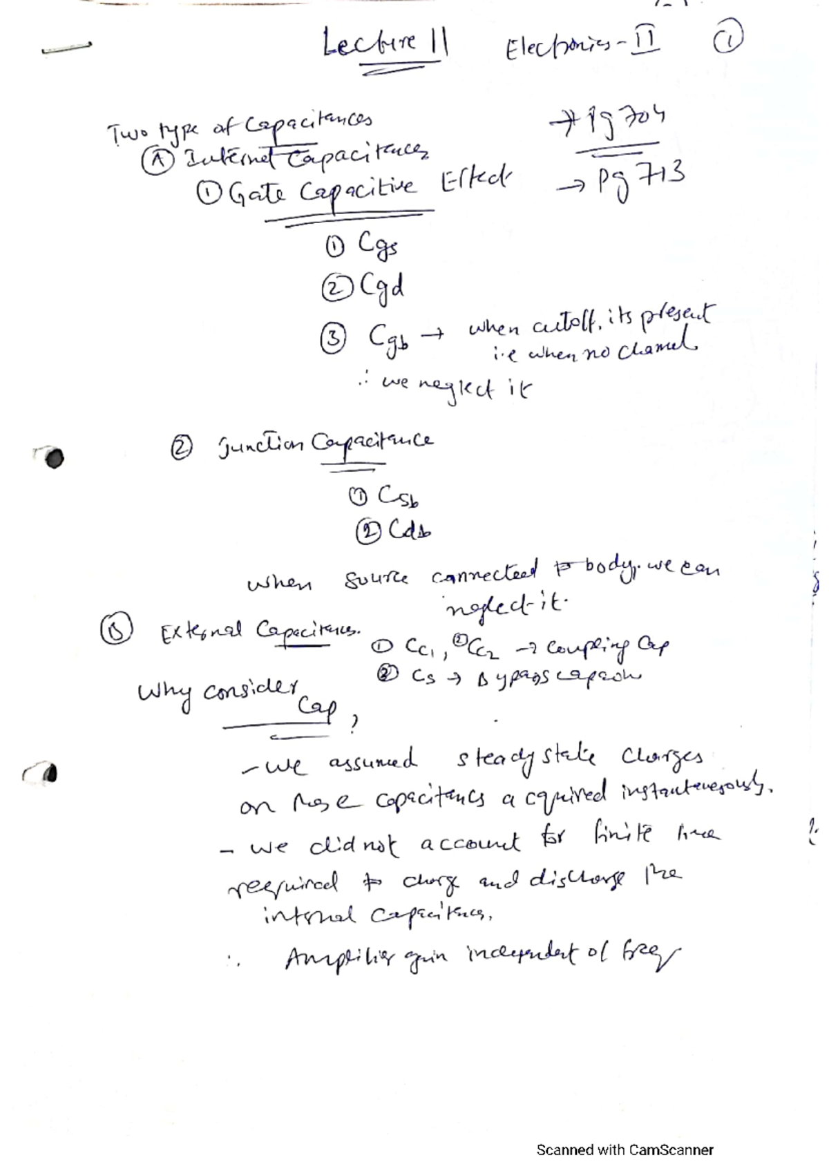Electronics 2 - Lecture 11 - Electronics II - Studocu