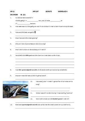 Gr11 Afr EAT Gedigte MEMO'S - GRAAD 11 AFR EAT GEDIGTE VOORGESTELDE ...