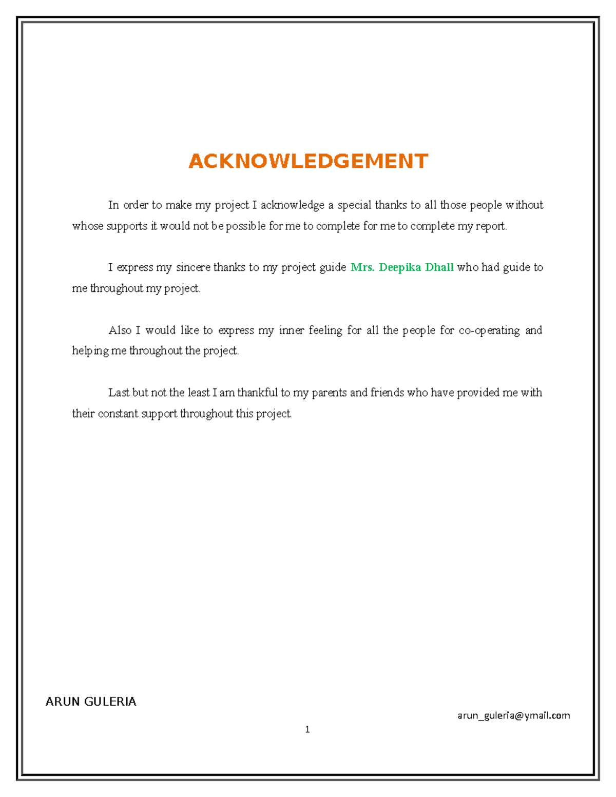 28804315 Initial Public Offering IPO - ACKNOWLEDGEMENT In order to make ...