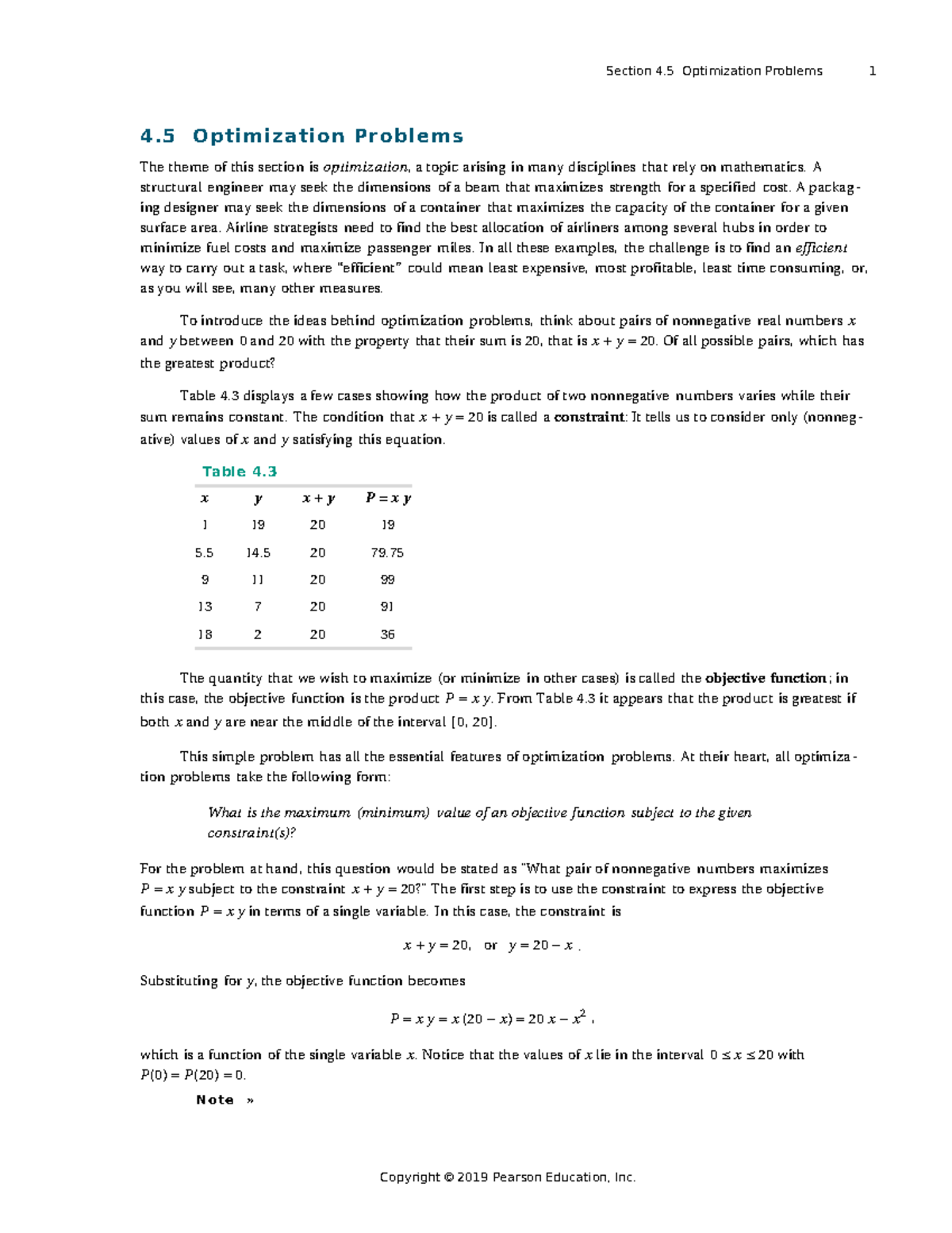 Optimization - KNOW OUE SURFACE AREA AND VOLUME - 4 Optim ization Problem s The theme of this ...