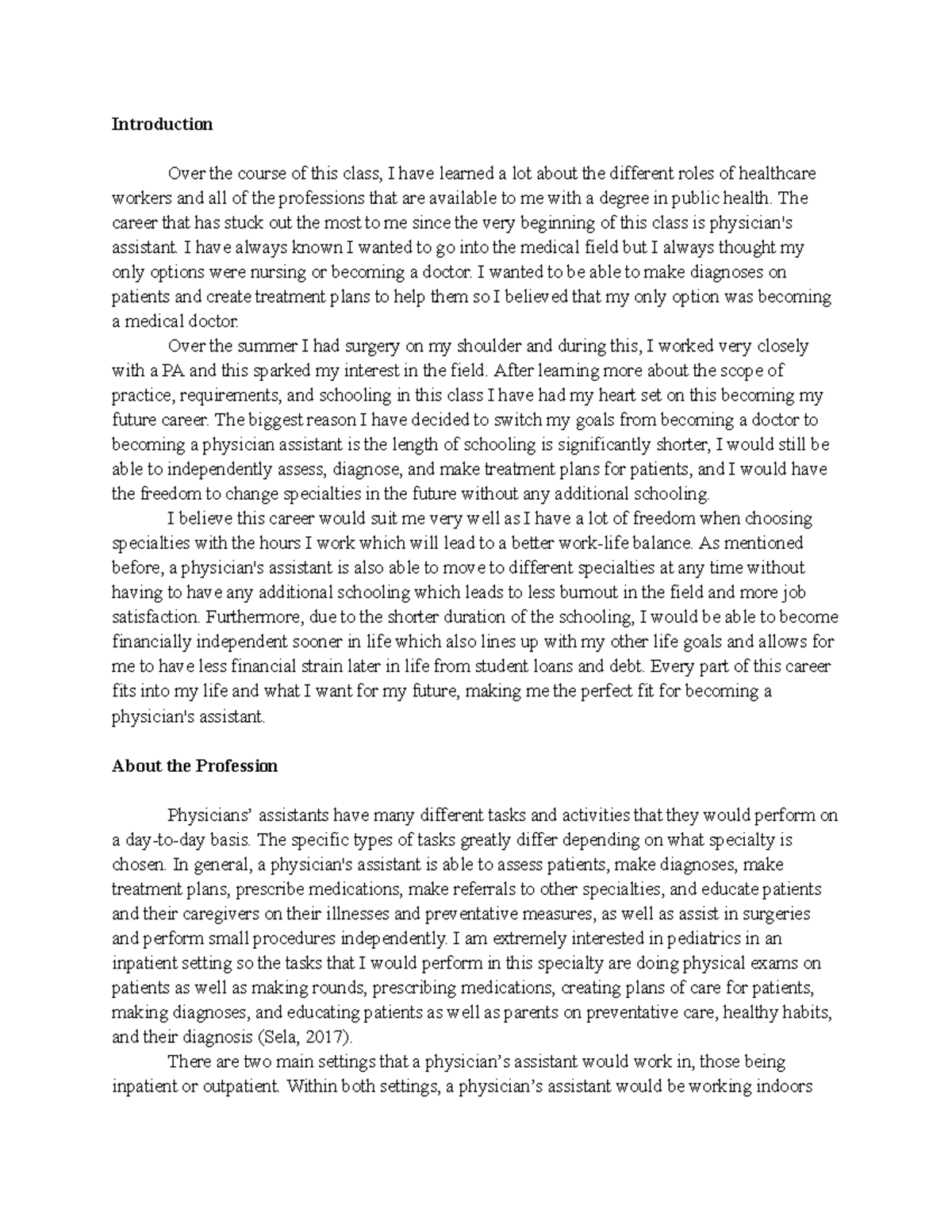 Final project - Introduction Over the course of this class, I have ...