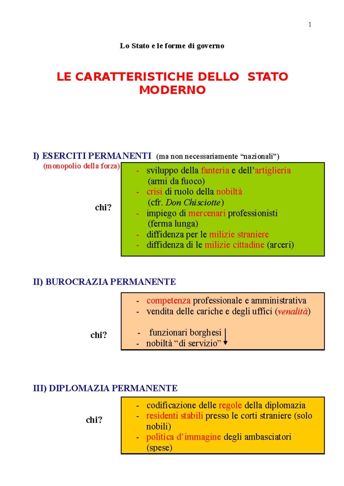 2-Lo stato e le forme di governo sintesi - Lo Stato e le forme di ...