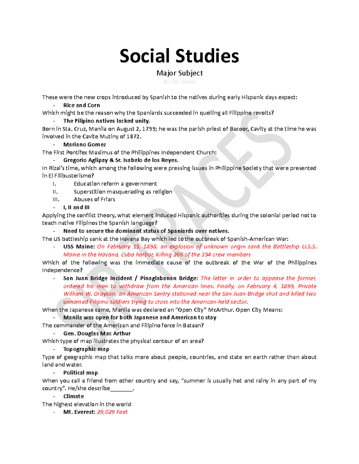 Social-Studies-Major - Social Studies Major Subject By: Sir. Traces ...