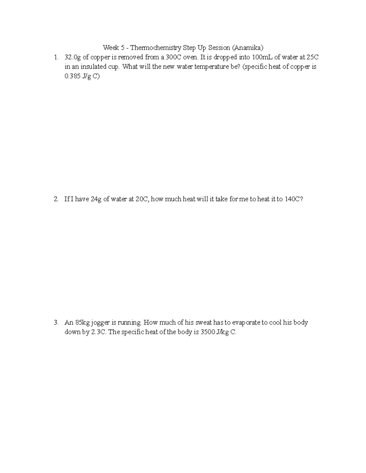 Step up - Week 5 - Thermochemistry Step Up Session (Anamika) 1. 32 of ...