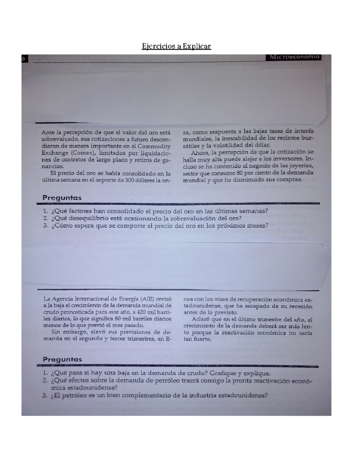 Ejercicios a Resolver Ramos Loyaga, Piero Robert - Ejercicios a Explicar 1. Los factores que han ...