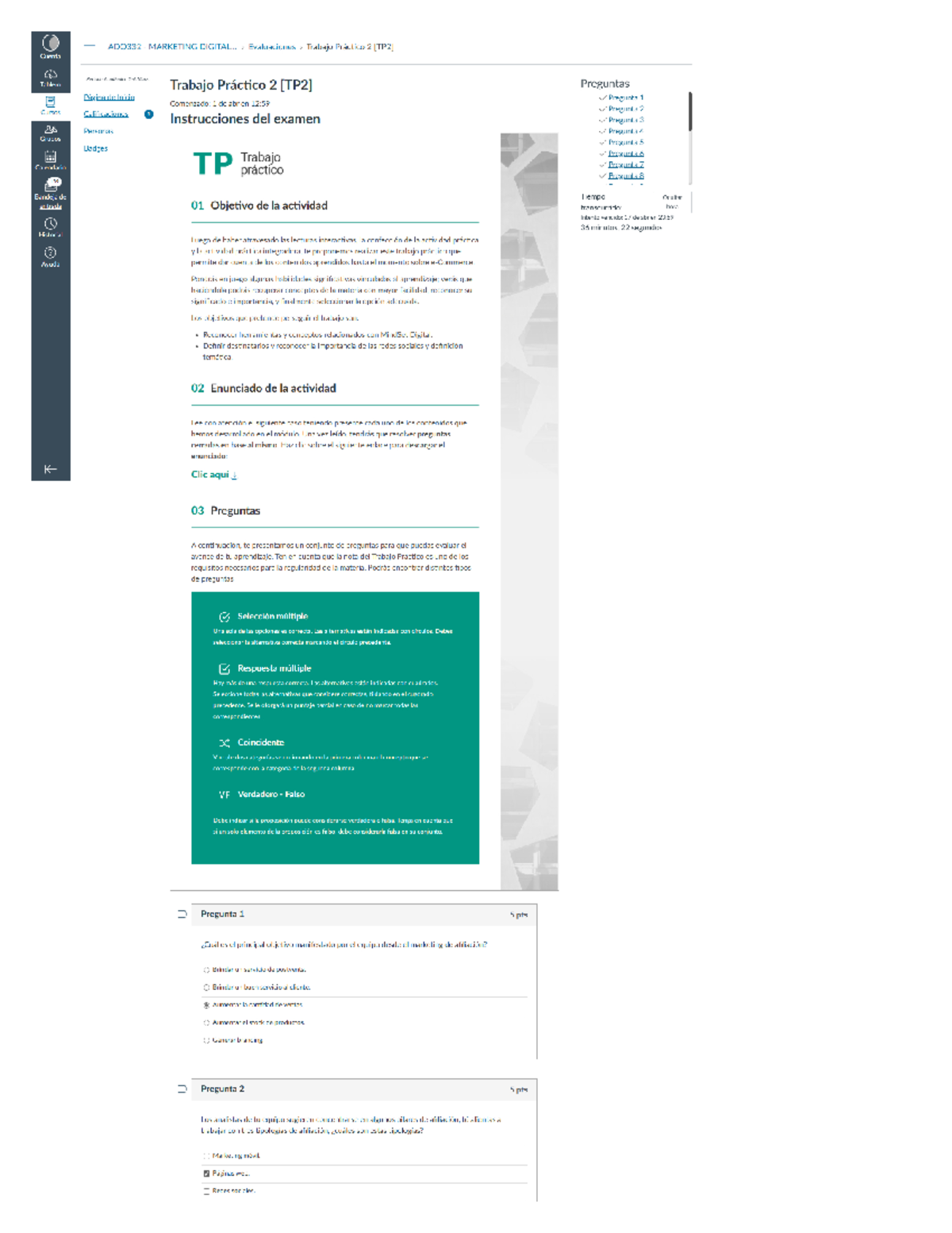 Tp2 80% - Trabajo práctico - Marketing Digital - Studocu