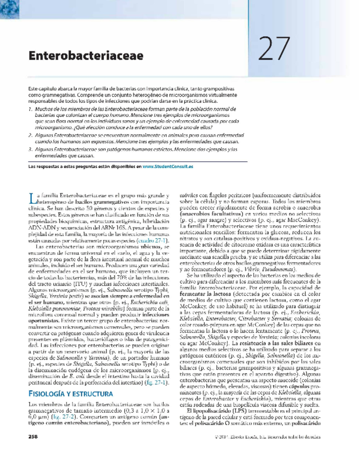 Enterobacteriaceae - Las enterobacterias son bacterias Gram negativas ...