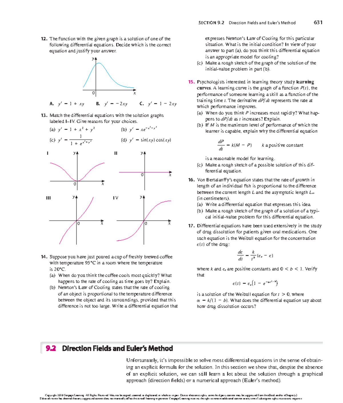 Math ch9-2 - math work - SECTION 9 Direction Fields and Euler’s Method ...