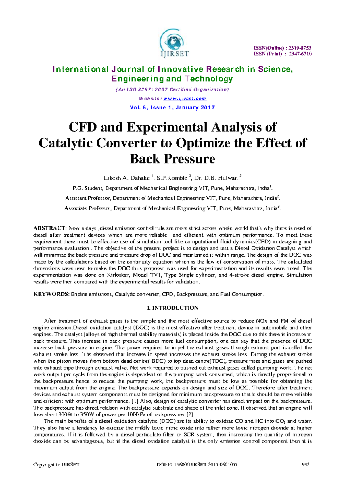 57 17 CFD - Cfd - ISSN (Print) : 2347- 6710 International Journal of ...