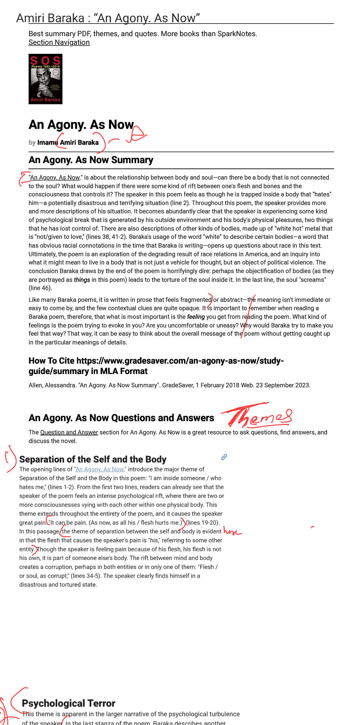 An Agony As Now Summary Grade Saver 230923 073701 231220 070752 - Best ...