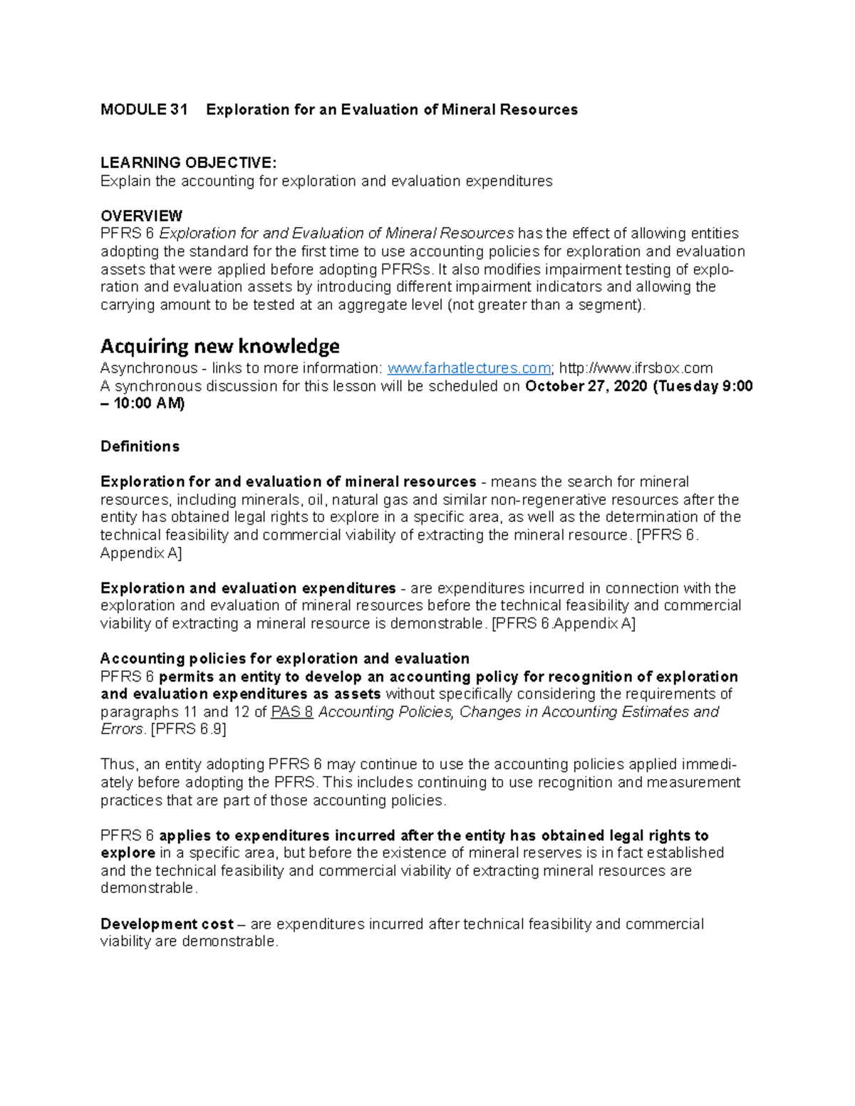 Module 31 Exploration for an EvaluatiModule 27 First-time Adoption of ...