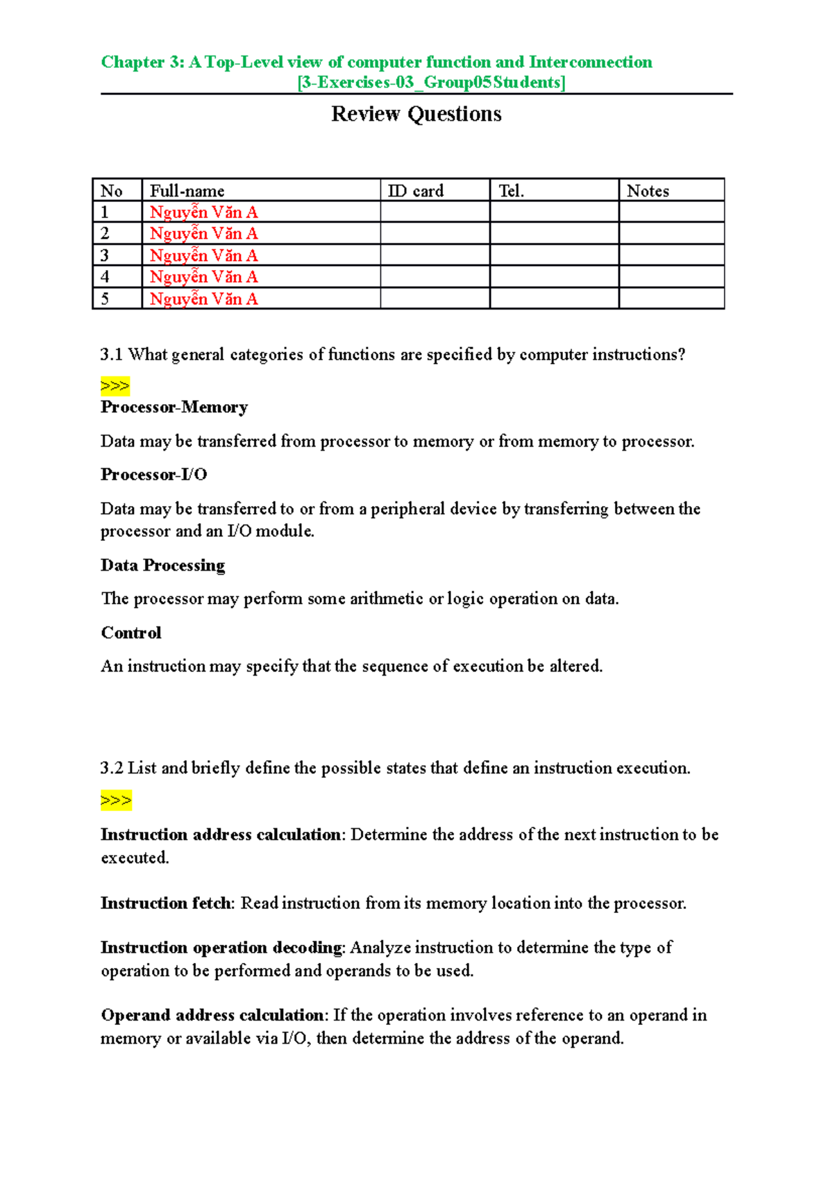 Su22 Chapter 03 A Top Level View Of Computer Function And