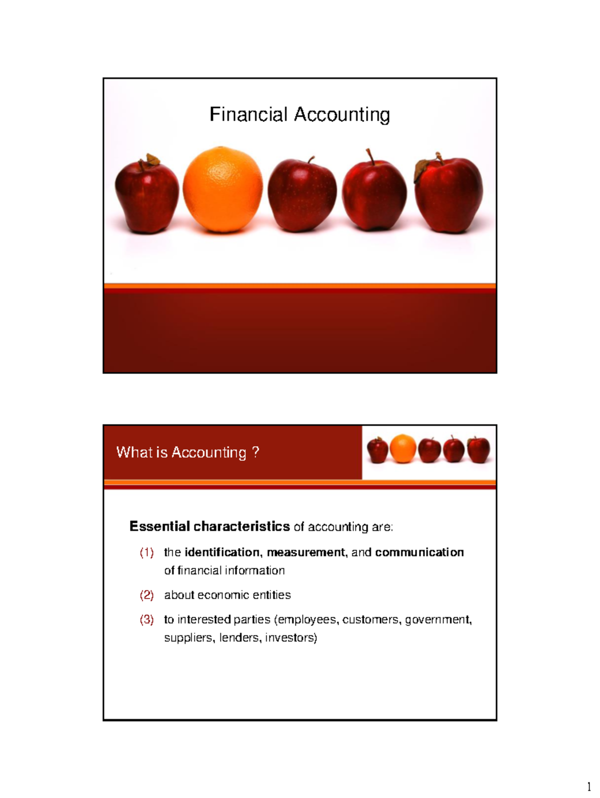 Class 1 2018 - slides - Financial Accounting Essential ...
